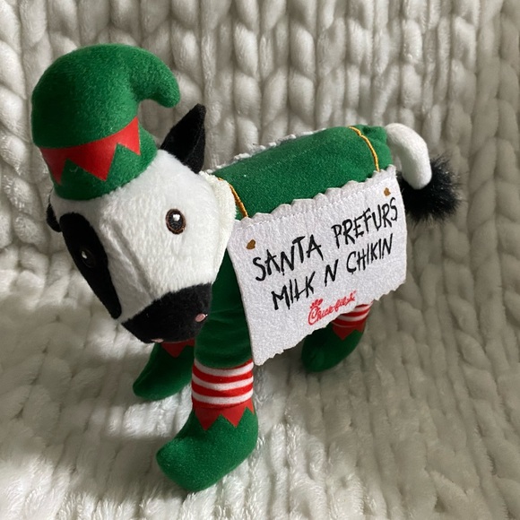 Holiday | Chickfila 216 Plush 7 Christmas Elf Stuffed Cow Santa Prefurs ...